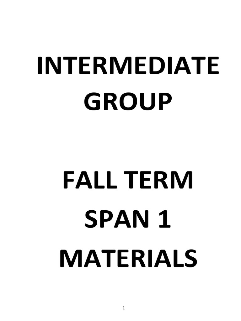 2023-24 INT Span 1 All Materials | PDF | Clause | Noun