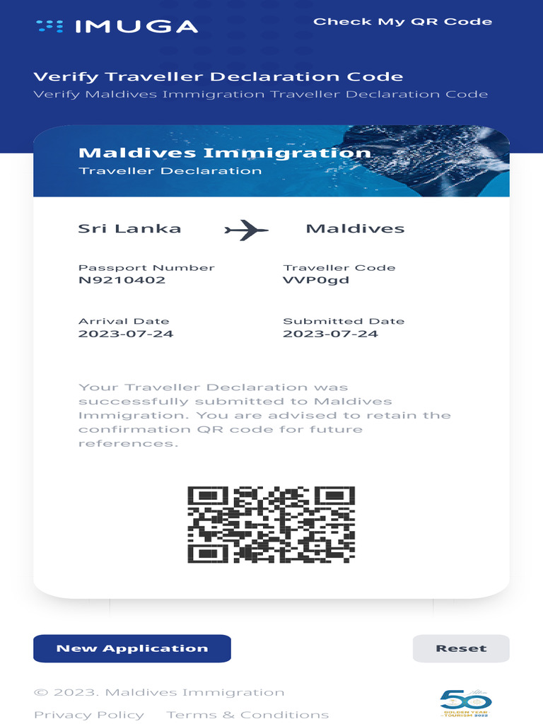 IMUGA Traveller Declaration Confirmation | PDF | Finance & Money Management
