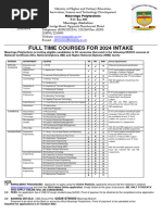 Bulawayo Polytechnic 2026 Intake Details | PDF | Engineering | Diploma