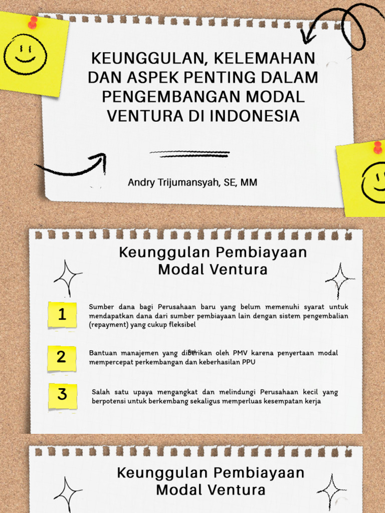 Manfaat Penyertaan Modal Ventura bagi Perusahaan Kecil | PDF