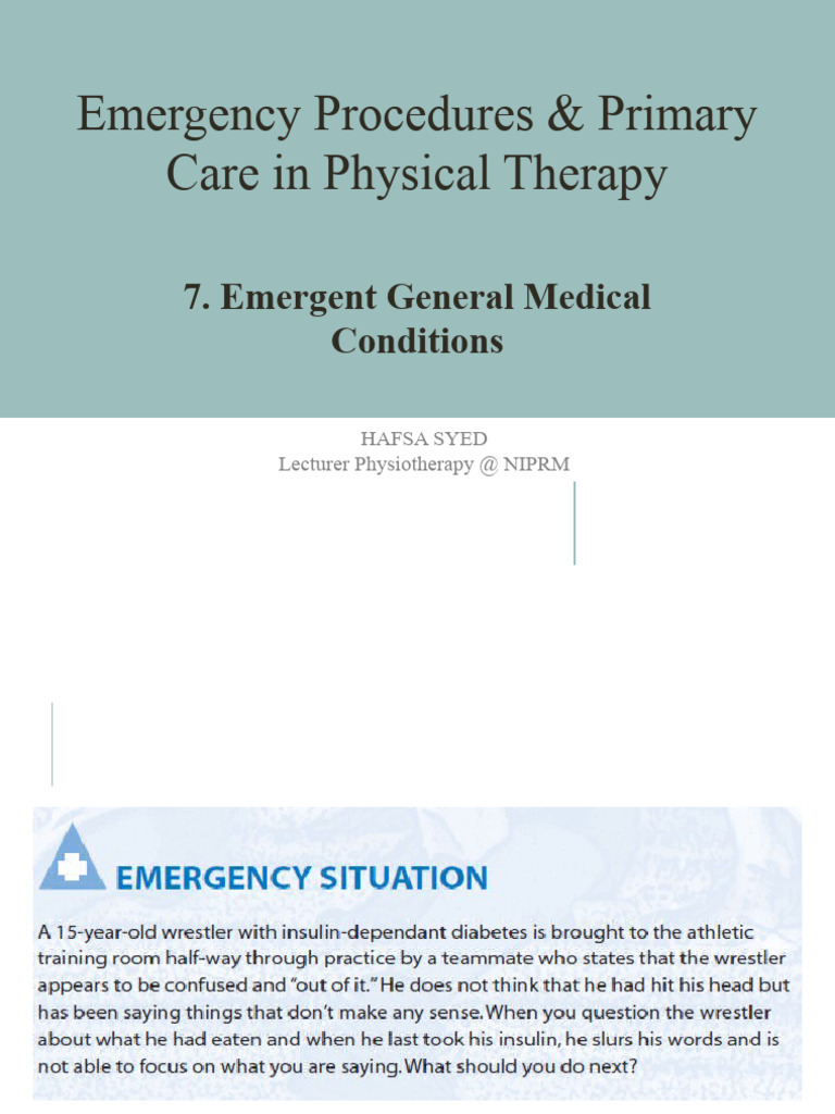 Emergent General Medical Conditions | PDF | Diabetes | Hypertension