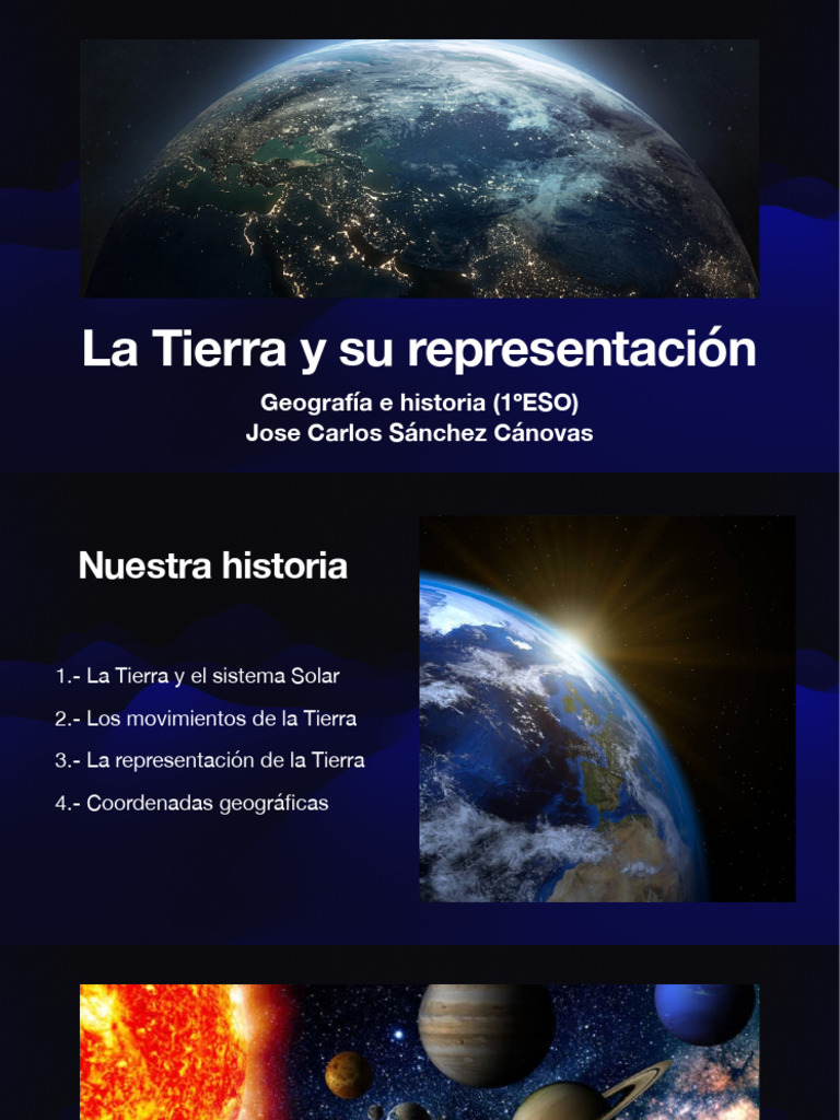Geografía de la Tierra y su Representación | PDF | Tierra | Mapa