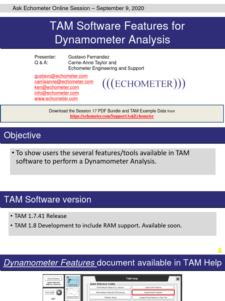TAM Software - Features For Dynamometer Analysis | PDF | Pump | Pressure