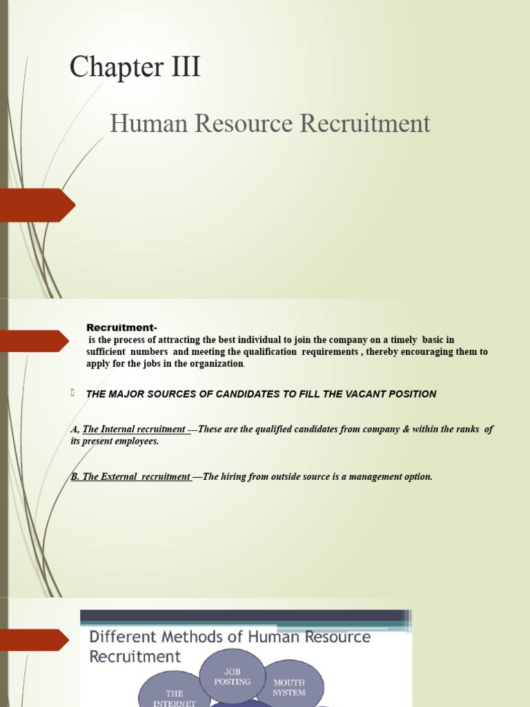 HRM Chapter 3 | PDF | Recruitment | Employment