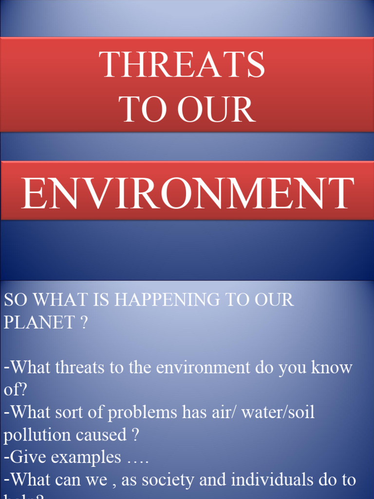 Environmental Threats and Solutions | PDF | Greenhouse Effect ...