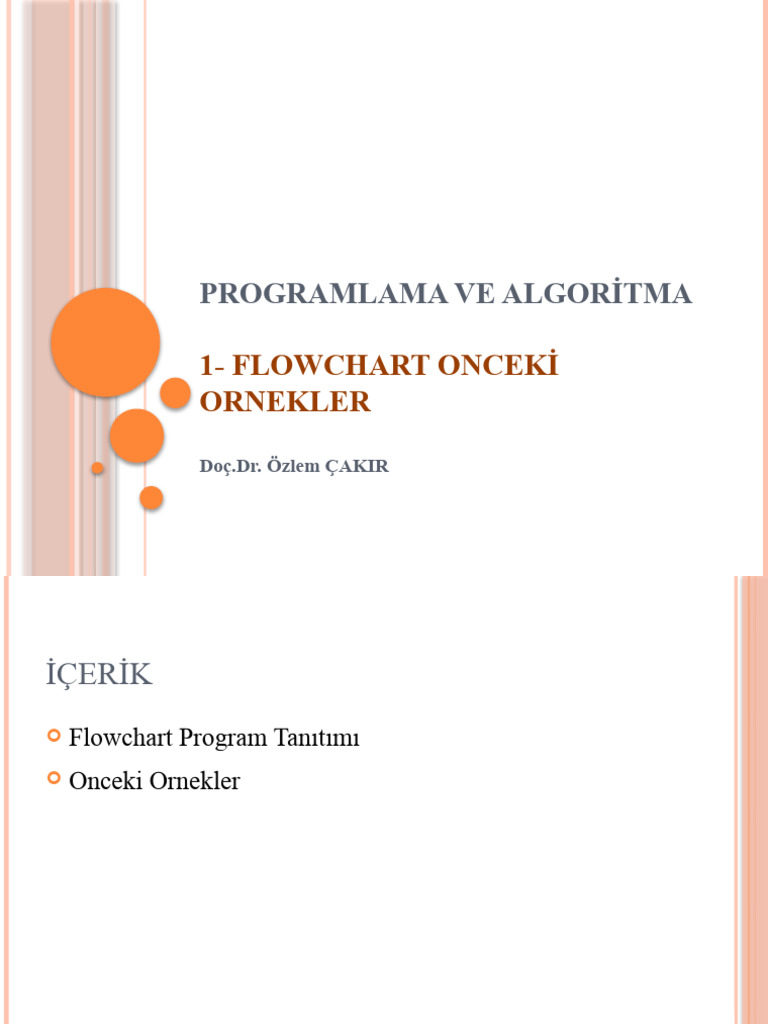 7 - Flowchart-Onceden Yapılmıs Algoritmalar | PDF