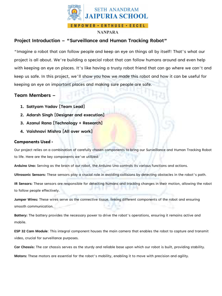 Report Robotics | PDF