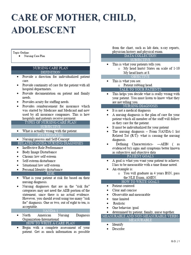 Nursing Care Plan | Download Free PDF | Nursing | Medical Diagnosis