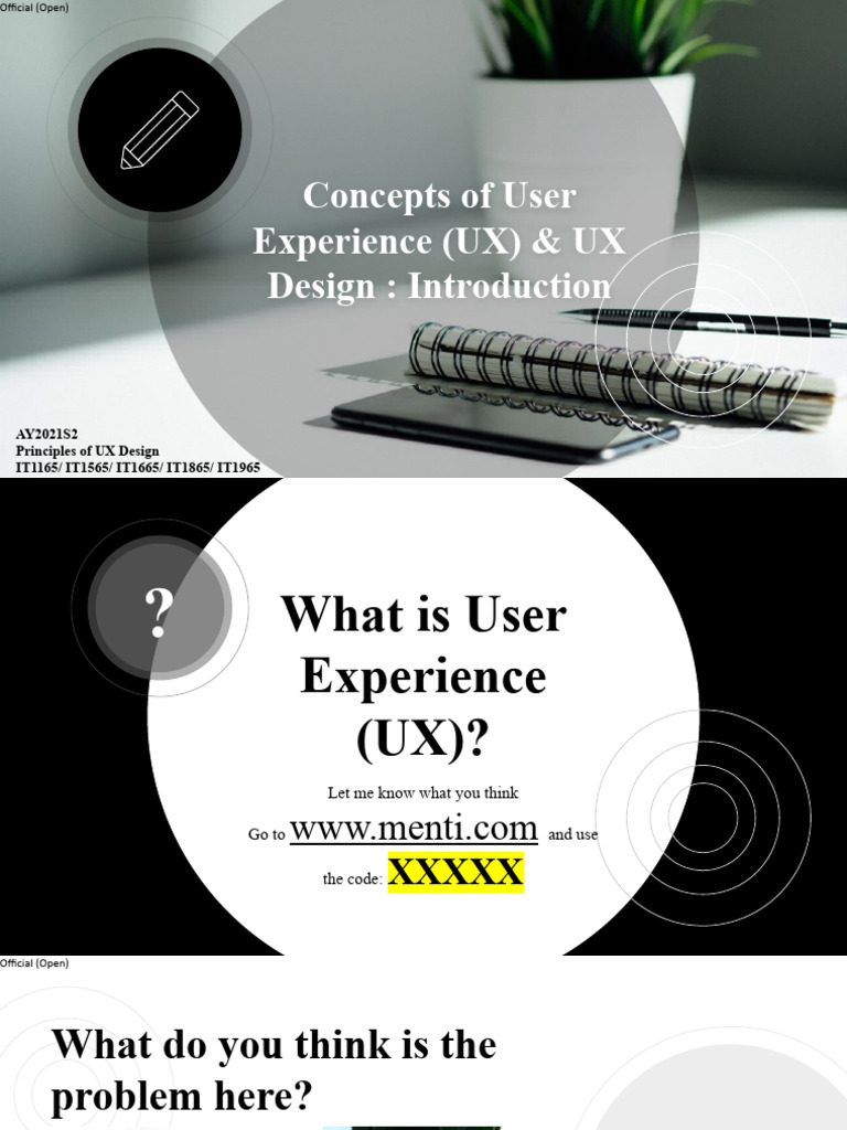 Week1 Intro To UX | PDF | User Experience | Usability