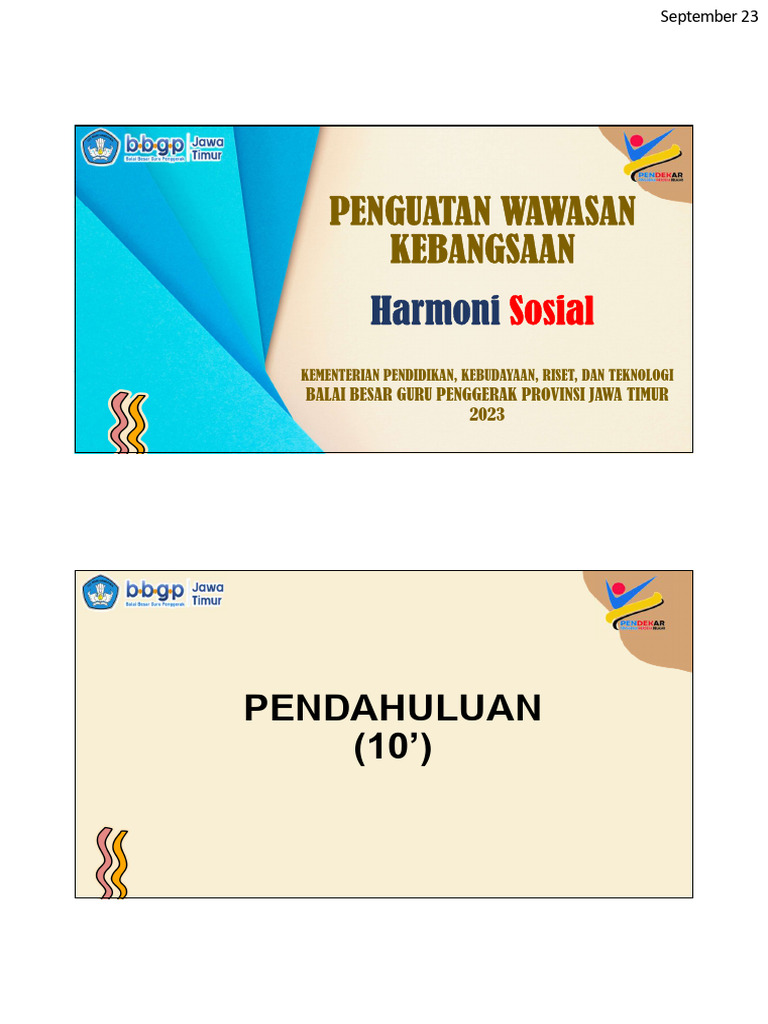 Harmoni Sosial | PDF