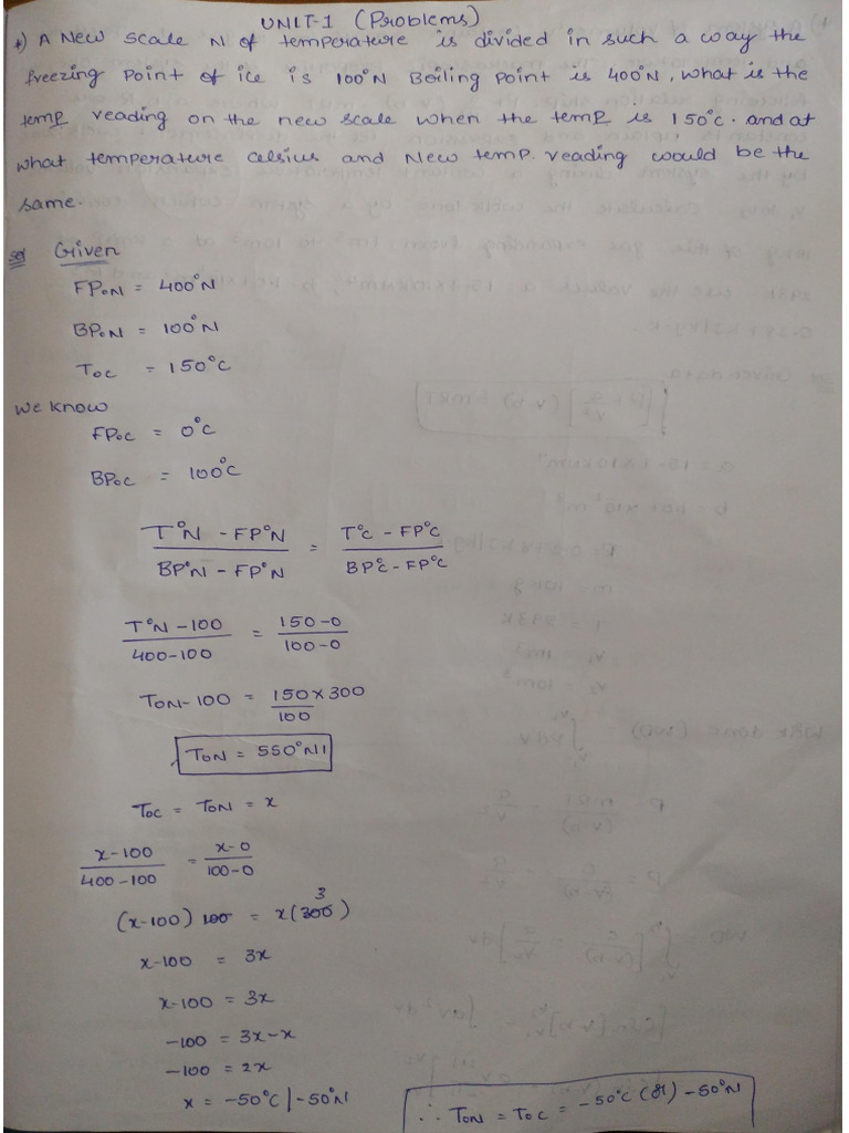 TD Unit 1 Problems | PDF