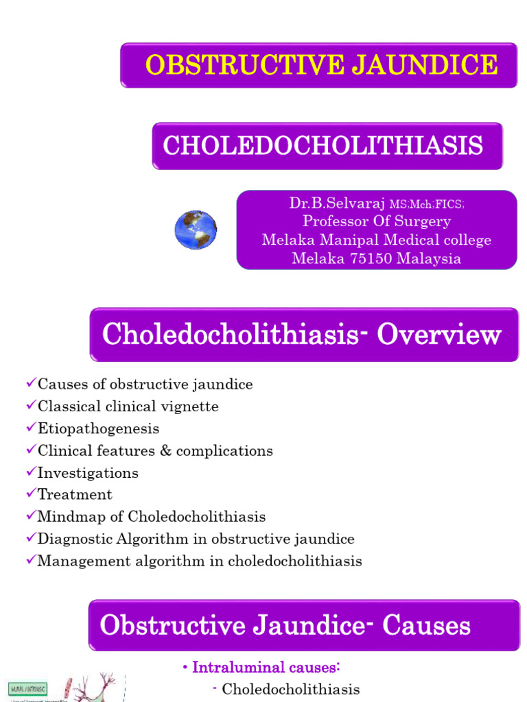 Choledocholithiasis Obstructivejaundice 160808010743 | PDF | Liver ...