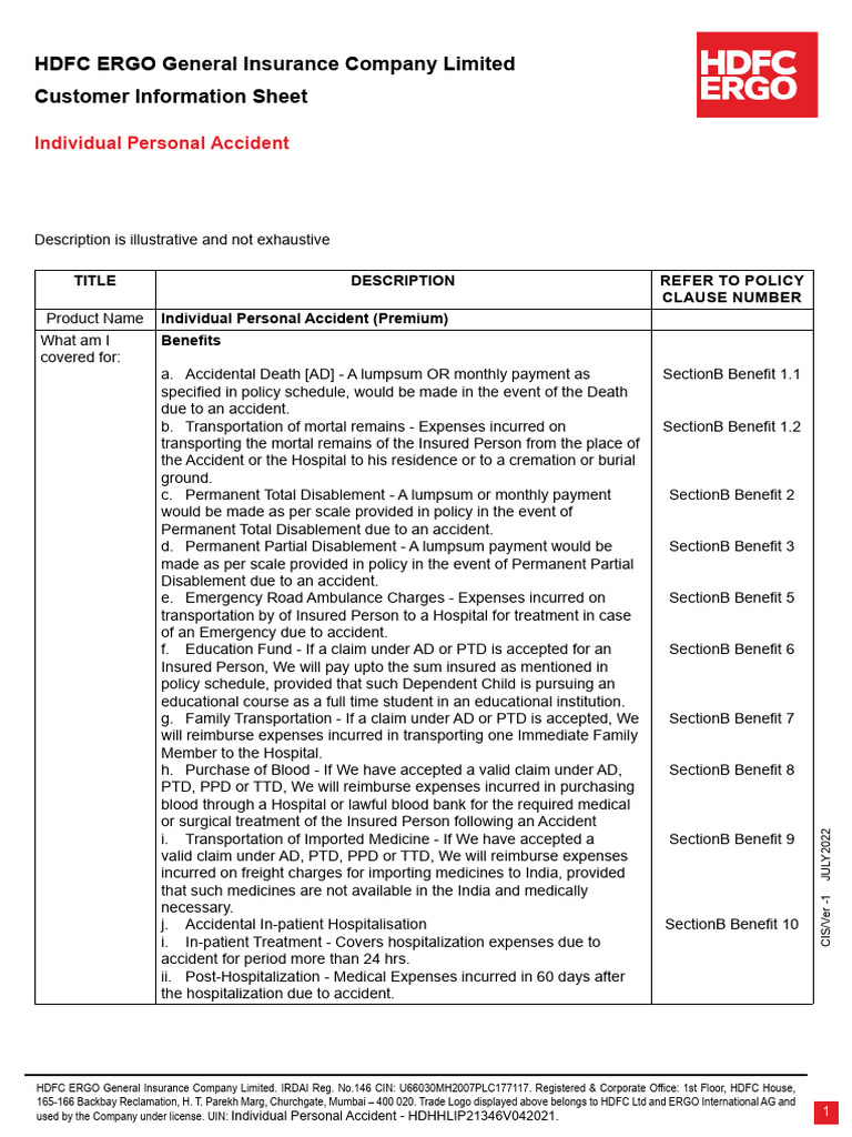HDFC Ipa | PDF | Hospital | Insurance