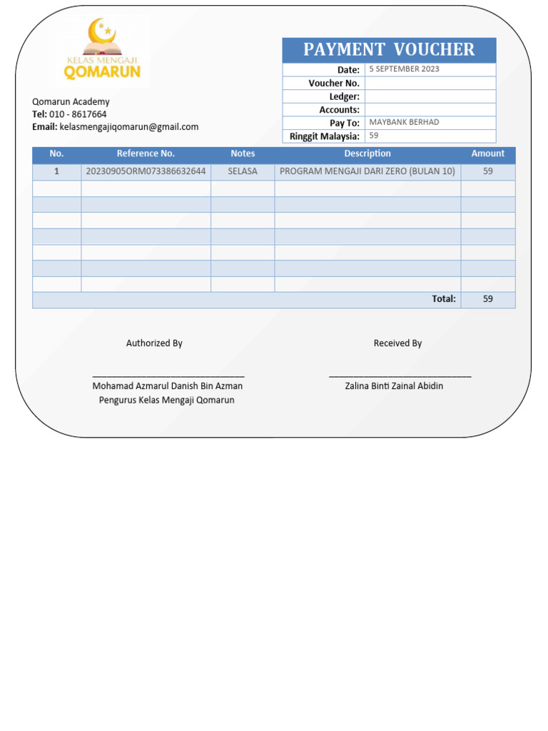 Resit Pembayaran | PDF