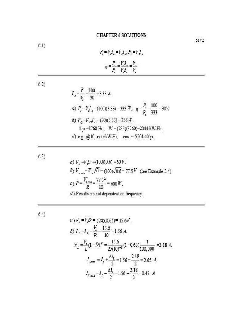 PE Ref Sol ch6 & ch8 | PDF PE Ref Sol ch6 & ch8 | PDF