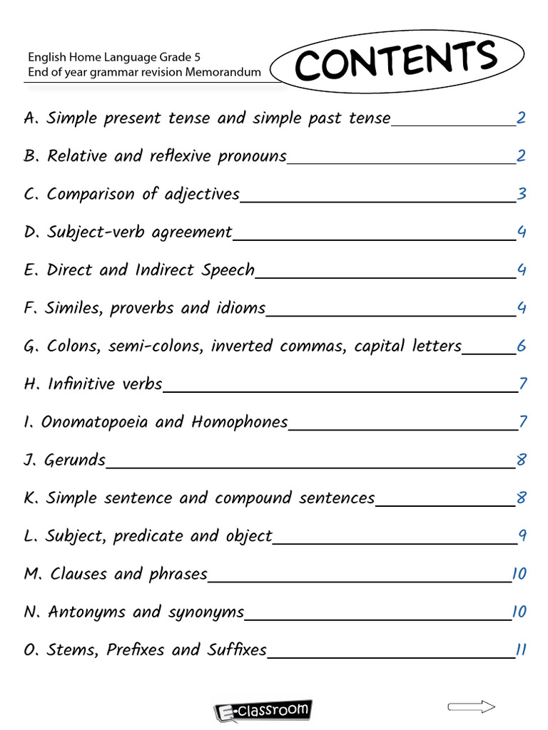gr5 t4 Ehl Revision Exam Package Memo | PDF | Grammatical Tense | Semantics