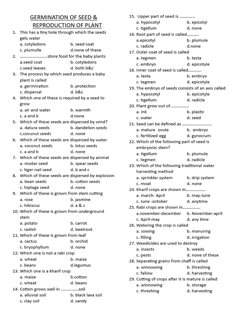 Science Germination | PDF | Seed | Food Industry