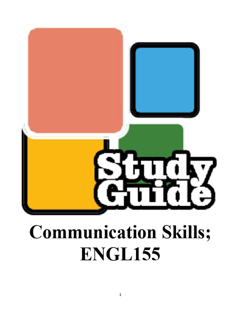 New Study Guide Communications Skills Fall 2024 | PDF | Nonverbal ...