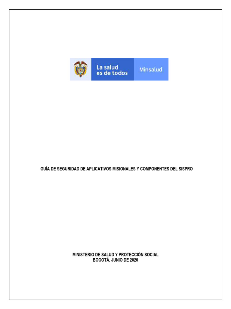 SIMG04 Guía Seguridad de Aplicativos Misionales y Componentes Del ...
