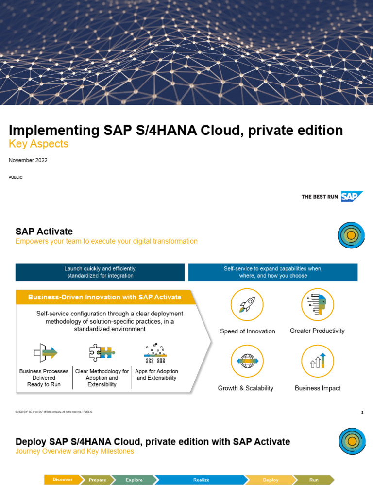 S4H - 1614 Implementing SAP S4HANA Cloud Private Edition | PDF | Cloud ...