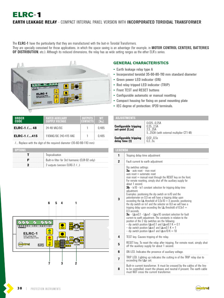 Elrc 1 | PDF | Alternating Current | Relay