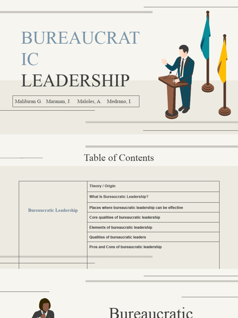 Bureaucratic Leadership | PDF | Leadership | Bureaucracy