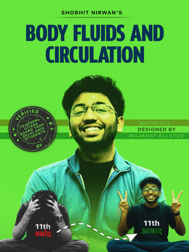 Body Fluids and Circulation - Shobhit Nirwan | PDF | Heart | Ventricle ...