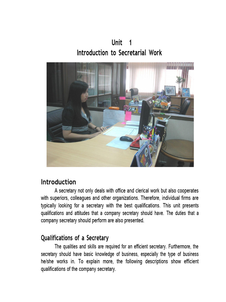 English For Secretarial and Office | PDF | Fax | Secretary