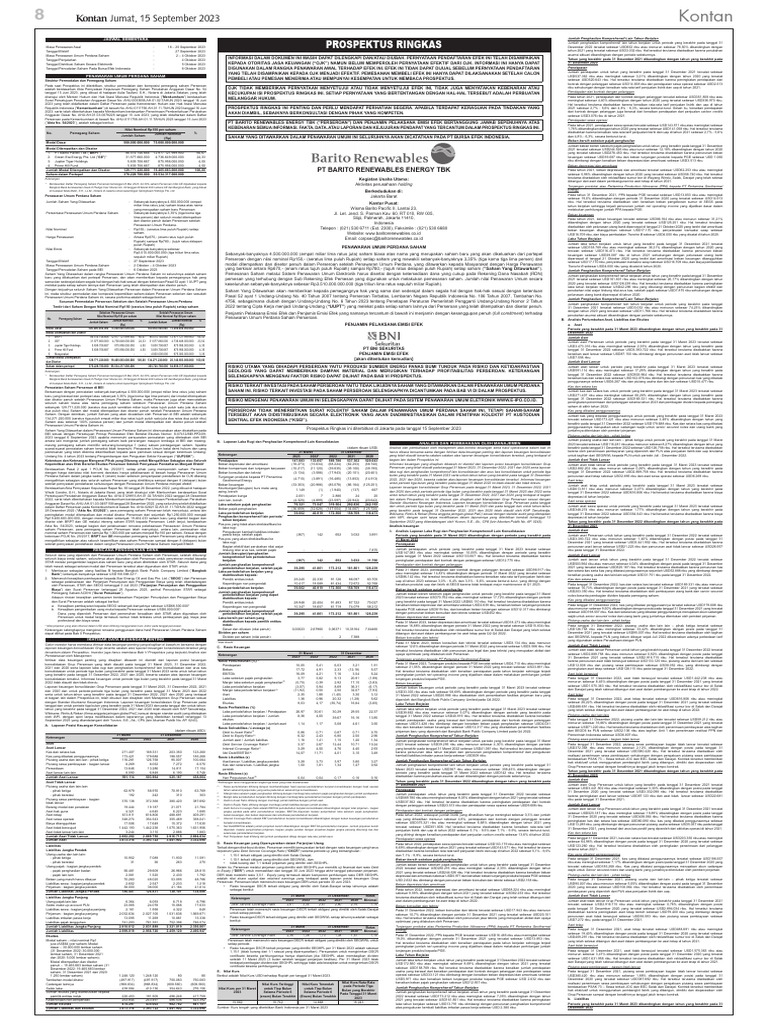 D - BREN - Prospektus Ringkas | PDF