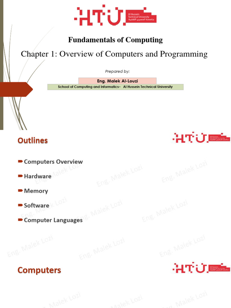 1 1 Overview Of Computers And Programming V2 Pdf Computer Data Storage Assembly Language