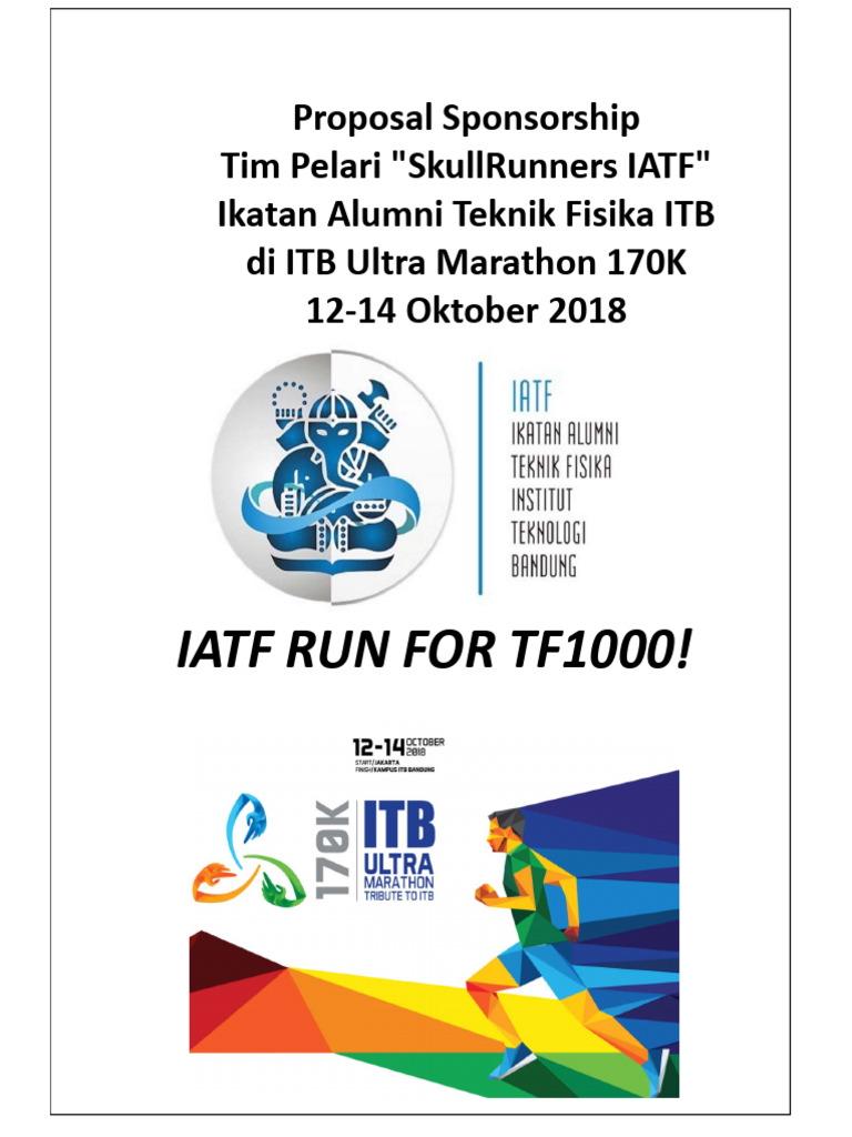 Sponsorship IATF di ITB Ultra Marathon | PDF | Teknologi & Rekayasa