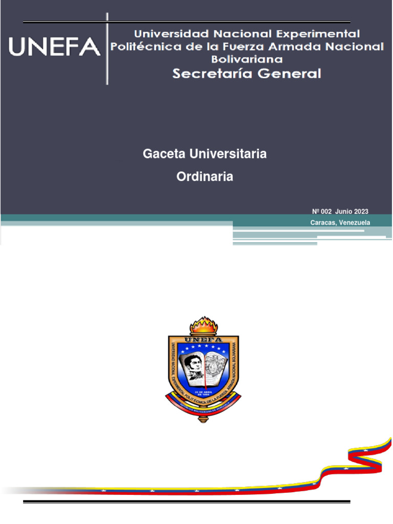 Acuerdos Universitarios UNEFA Junio 2023 | PDF | Venezuela | Gobierno