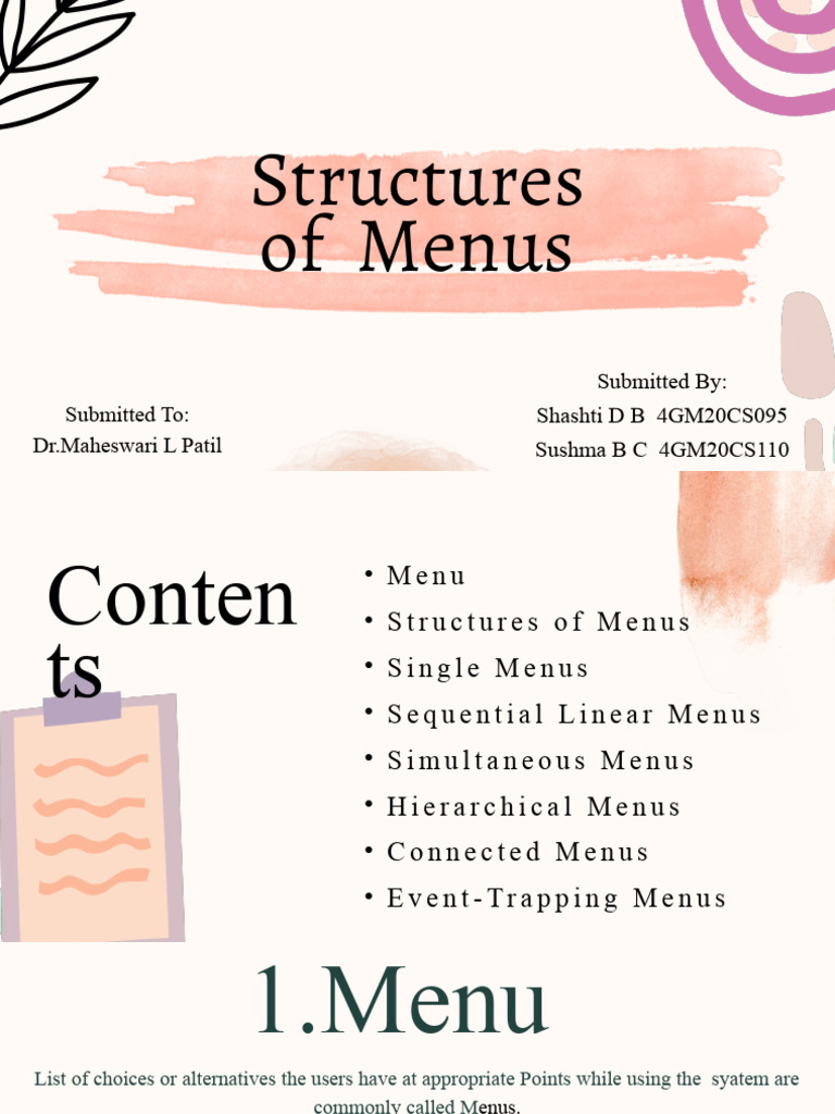 Uid (Menus) | PDF | Menu (Computing) | Software Engineering