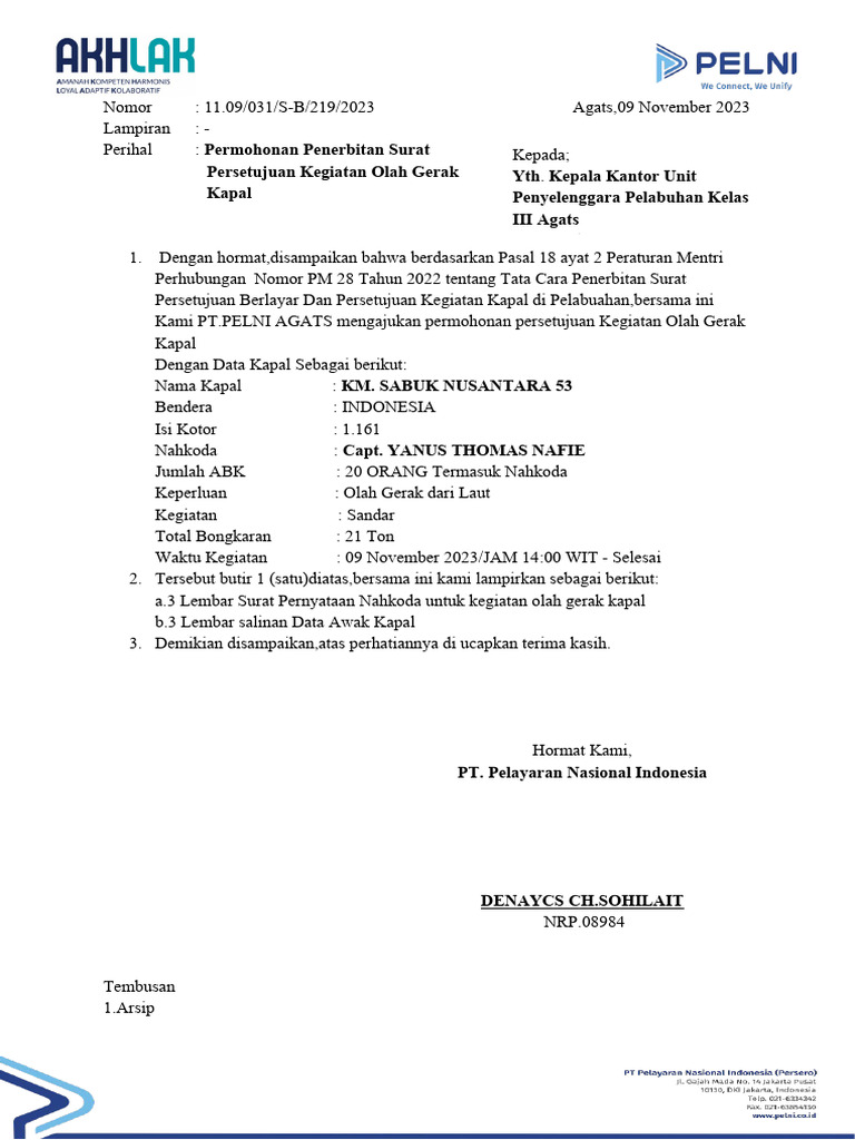 Permohonan Olah Gerak Dora | PDF | Hukum