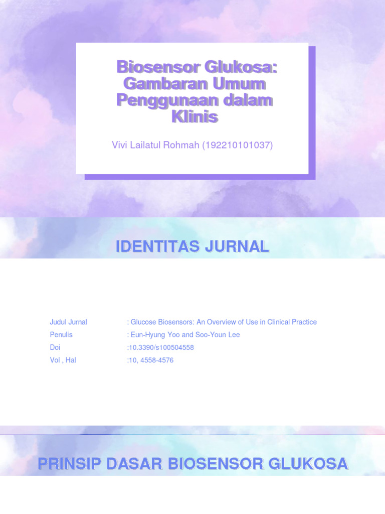 Biosensor Glukosa | PDF