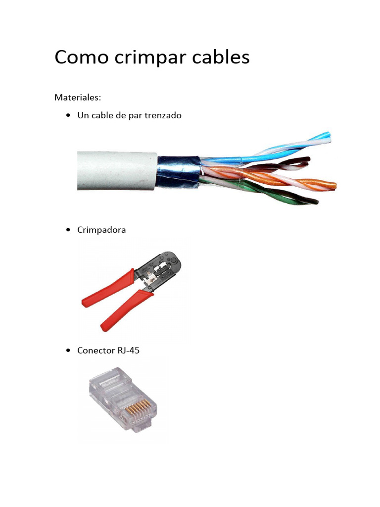 Como Crimpar Cables | PDF