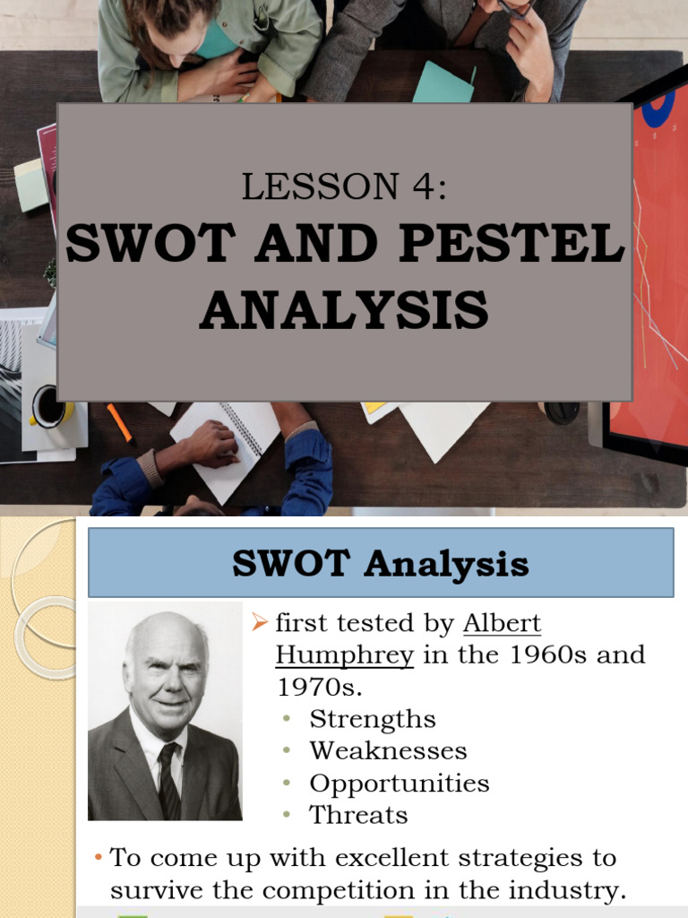 OM Lesson 4 PESTEL and SWOT Analysis | PDF | Swot Analysis | Business