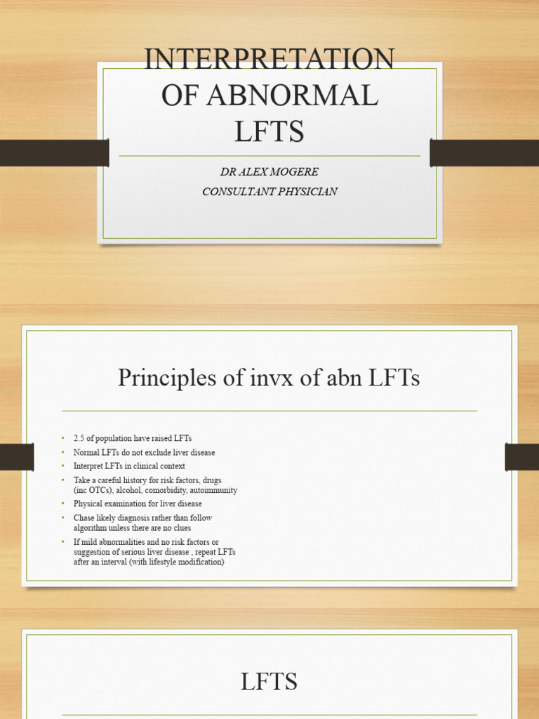 Interpretation of Abnormal Lfts | PDF | Liver | Organ (Anatomy)