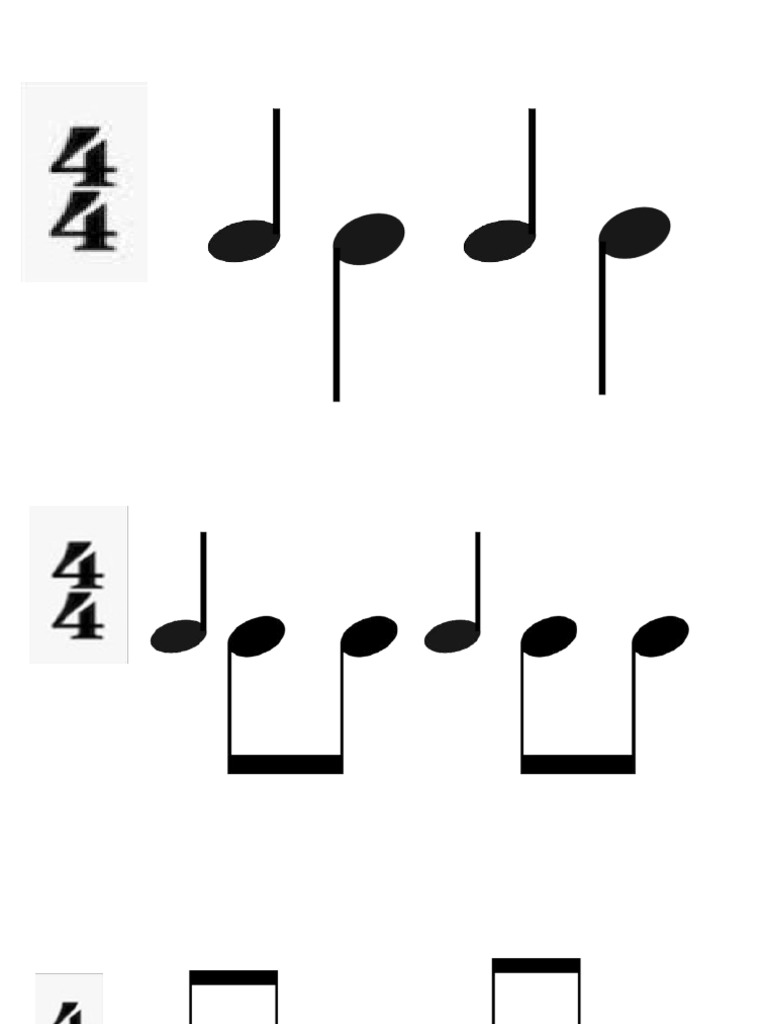 Note Reading Exercises - On Rhythmic Patterns - Group Activity | PDF