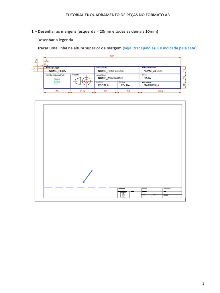 Tutorial Enquadramento de Peas No Formato A3 | PDF