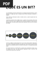 La Informacion Digital - y Unidades de Medidas | PDF | Byte | Poco