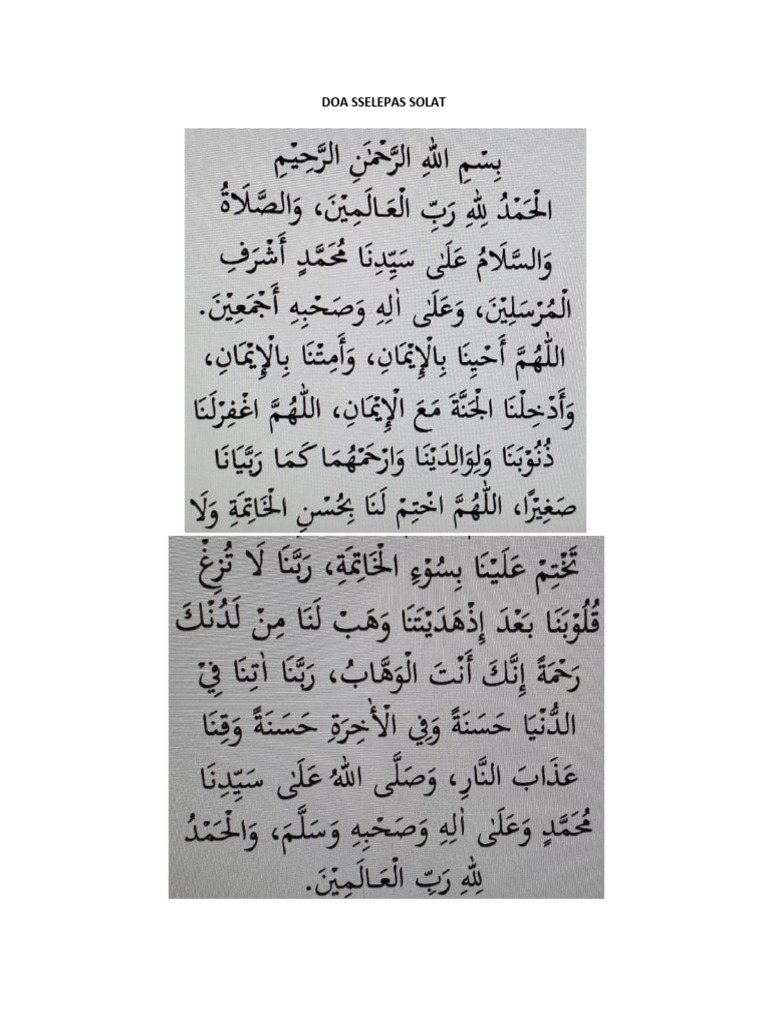 Doa2 Yang Perlu Dibaca Harian | PDF | Kesehatan Holistik