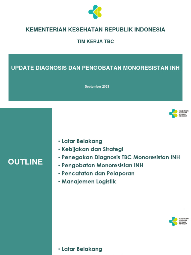 Workshop GxAlert - PMDT Paparan Tatalaksana Pengobatan Monoresistan INH | PDF
