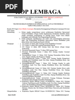 1 Contoh SK Penetapan (Pemberlakuan) Kurikulum | PDF