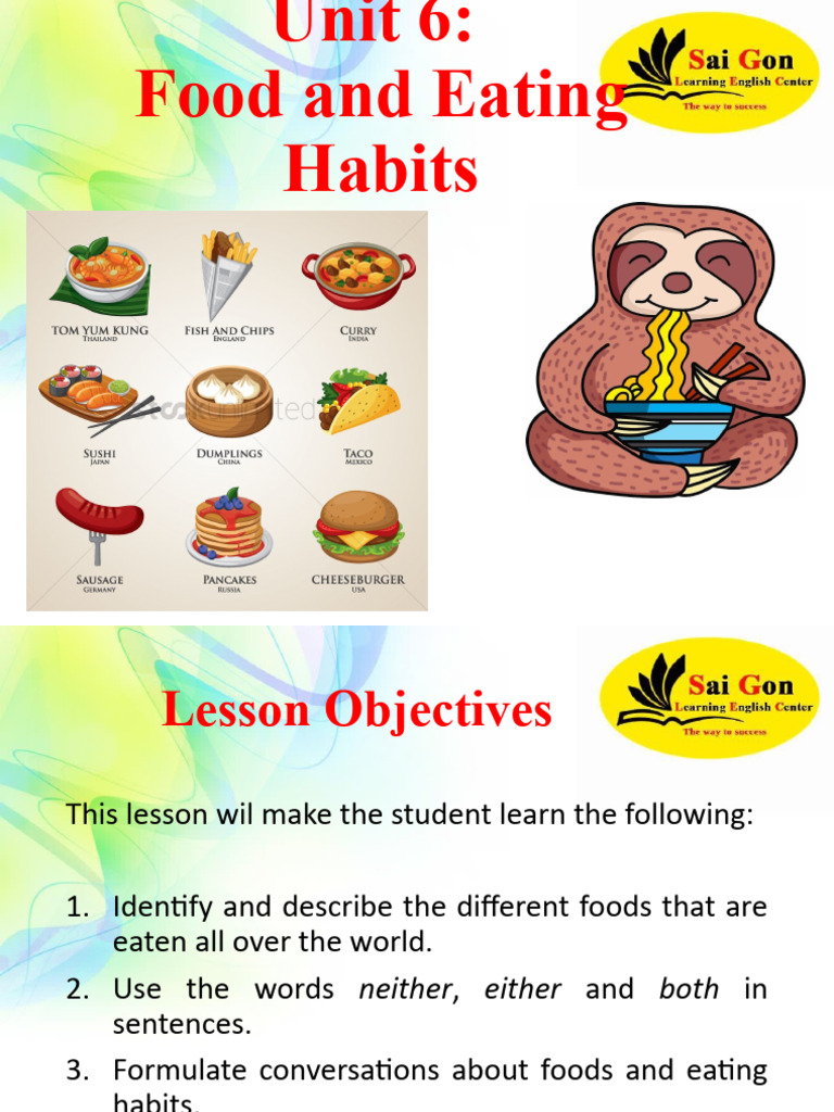 Unit 6 - Food | PDF | Meal | Foods