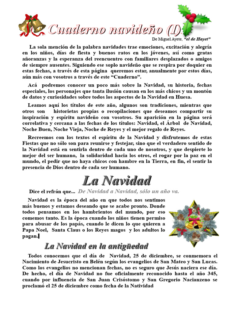 2011-Navidad1(MAyete)_231110_072625 | PDF | Navidad | Nochebuena