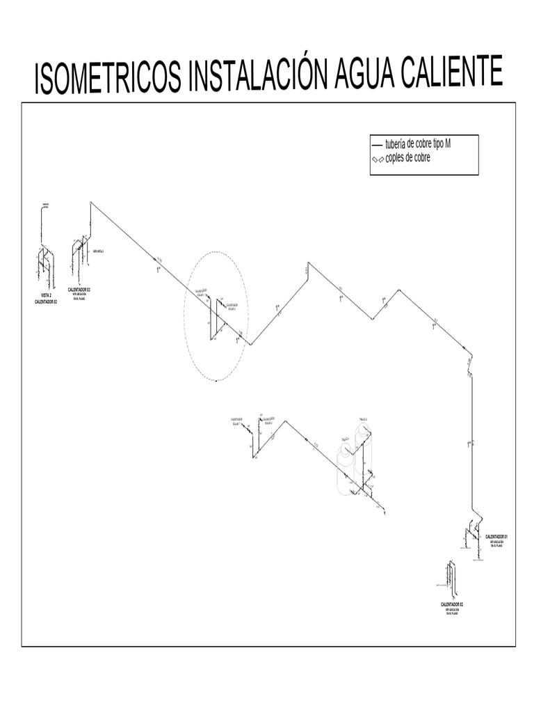 Isometrico Red Agua Caliente | PDF