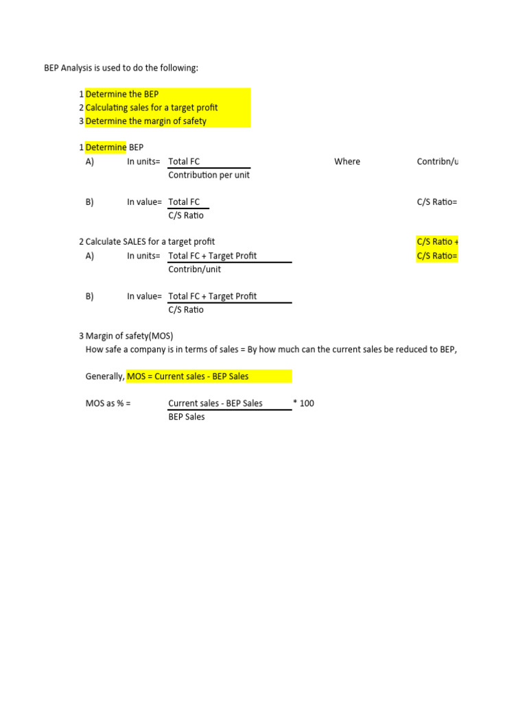 BEP Exercises | PDF | Market (Economics) | Business Process