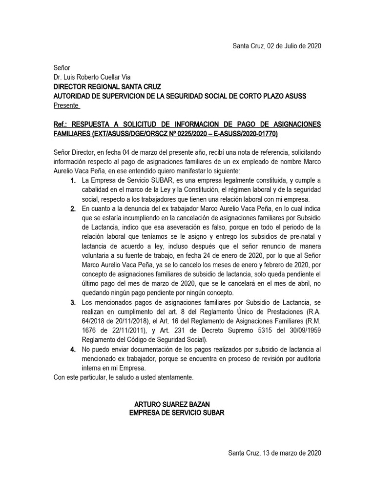 Cartas en General | PDF | Derecho laboral | Business