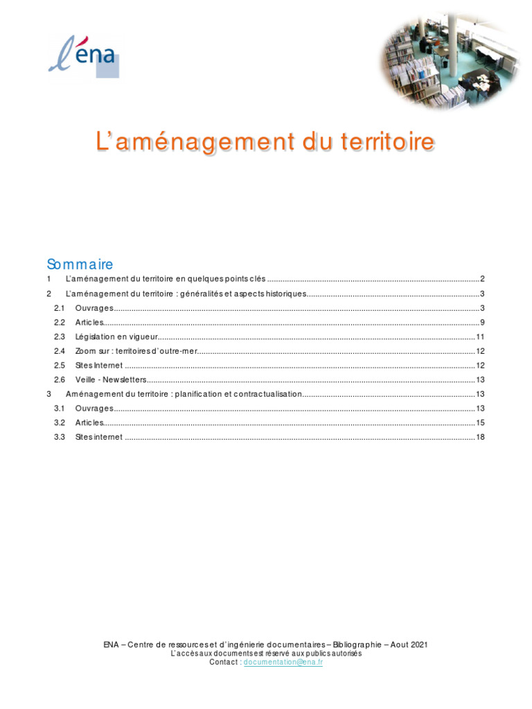 Aménagement du Territoire : Guide Complet | PDF | France ...